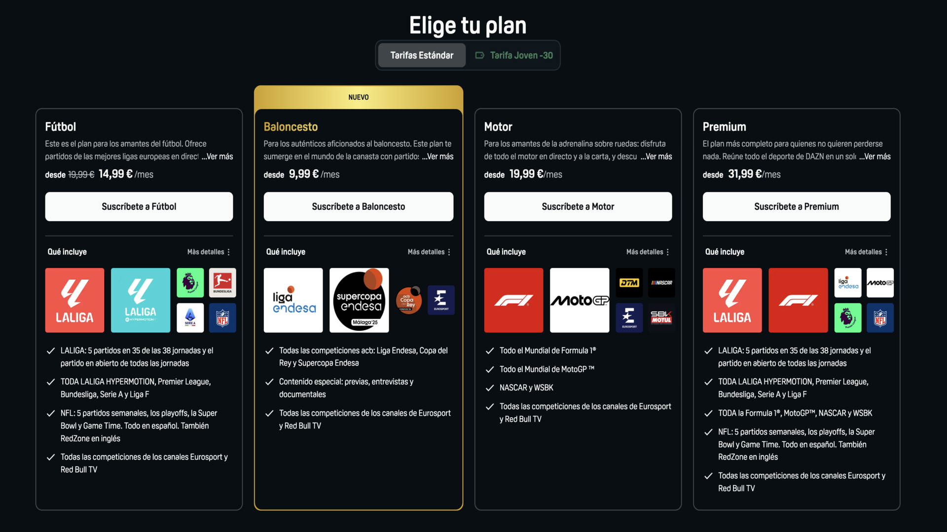 Plan Premium de DAZN: cuánto cuesta, qué precio tiene, qué incluye, qué ...
