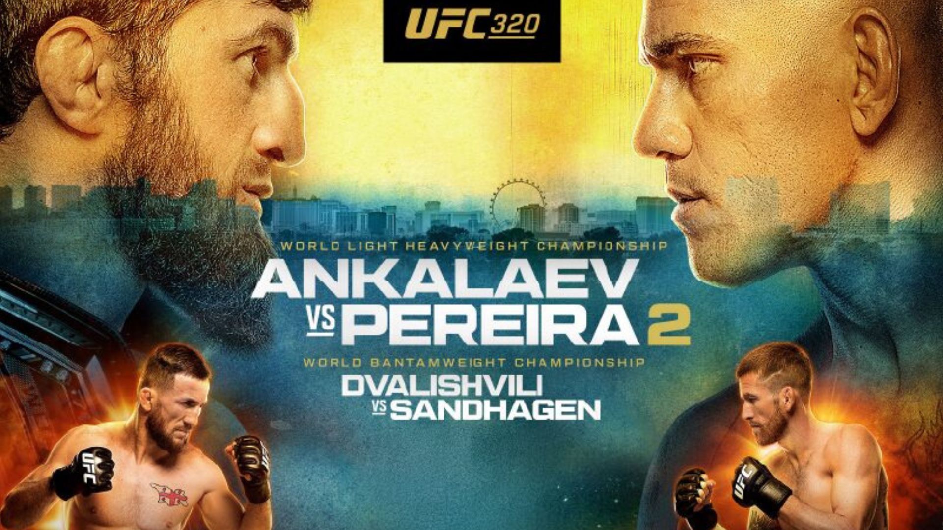 UFC 320: Ankalaev defiende el título ante Pereira en una revancha con ...