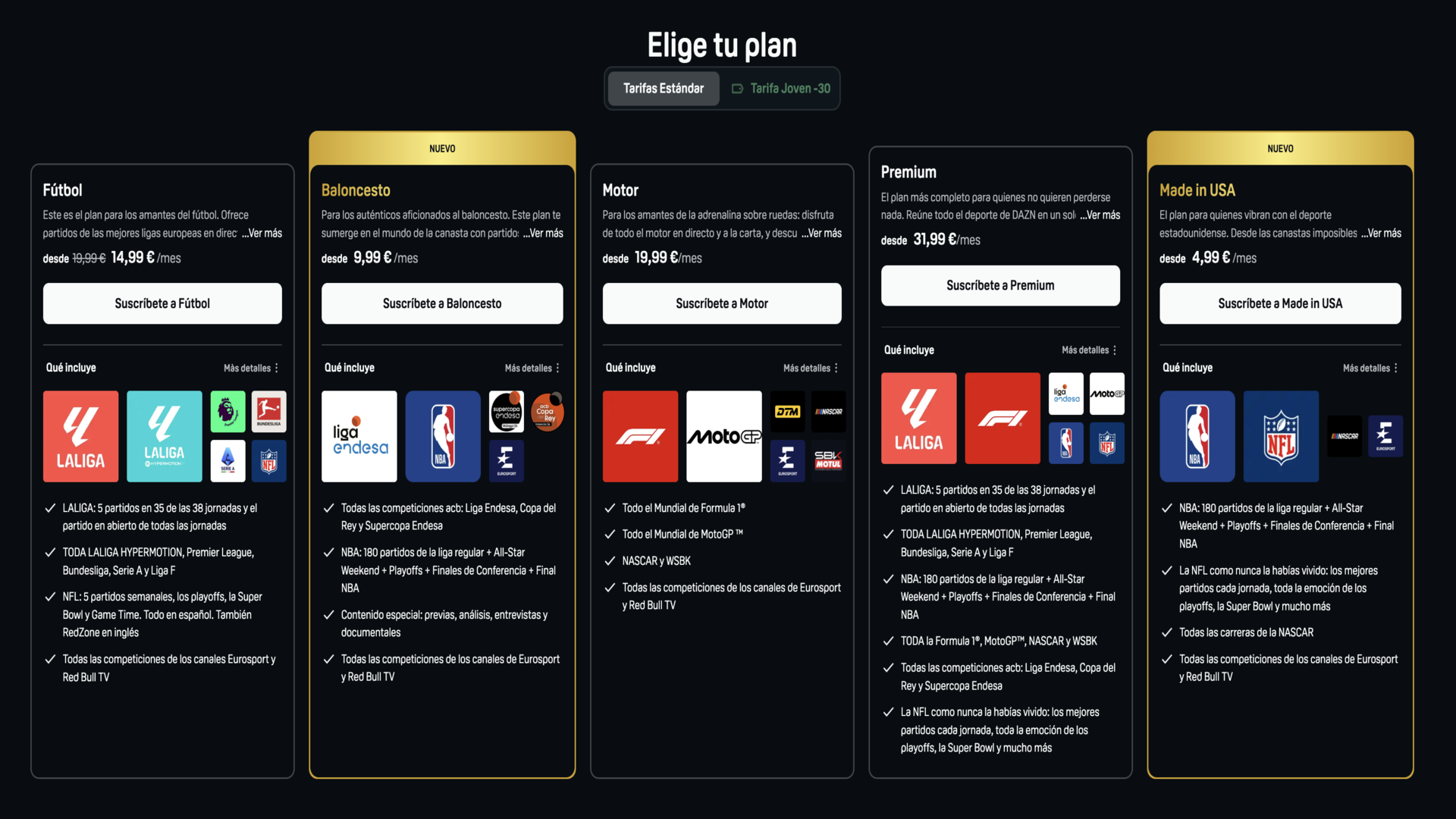 Plan Fútbol de DAZN: cuánto cuesta, qué precio tiene, qué incluye, qué ...
