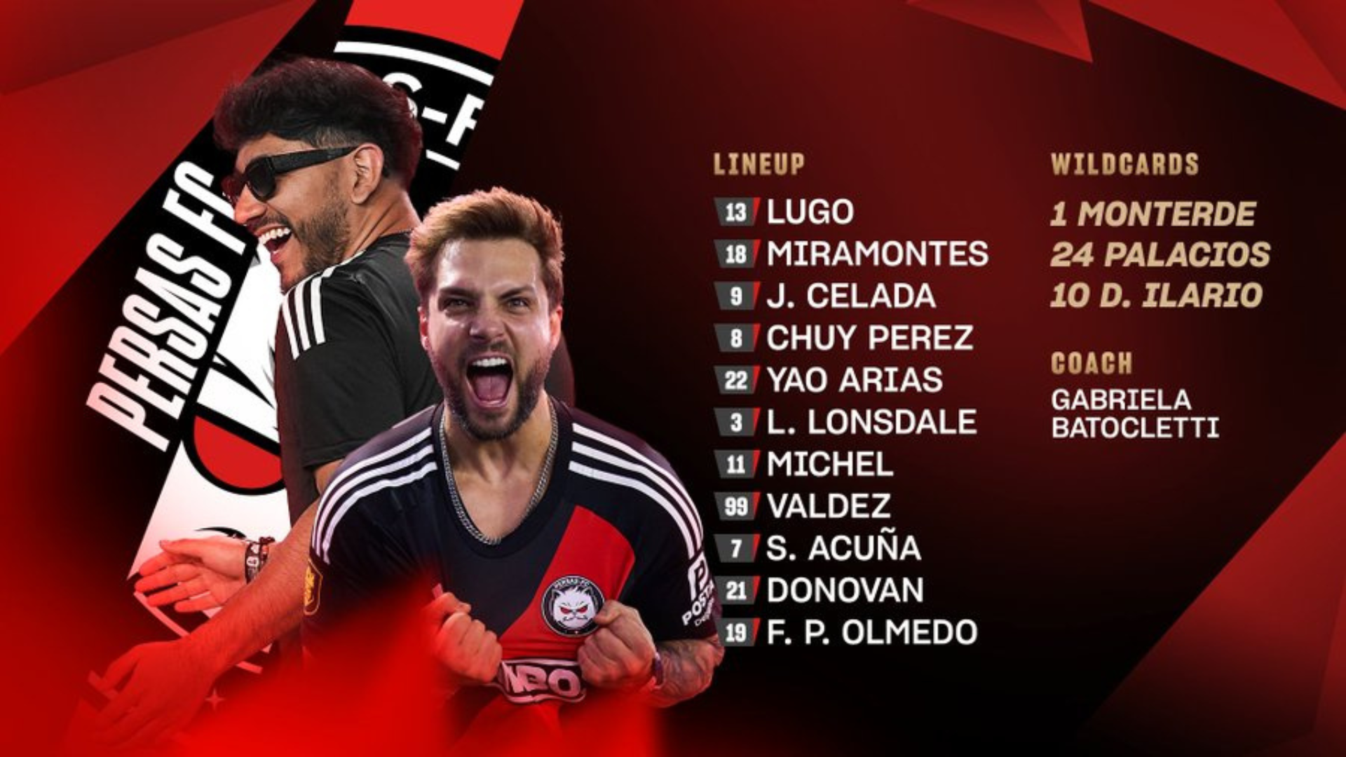 Persas FC en la Kings World Cup Clubs: plantilla, jugadores, estrellas ...